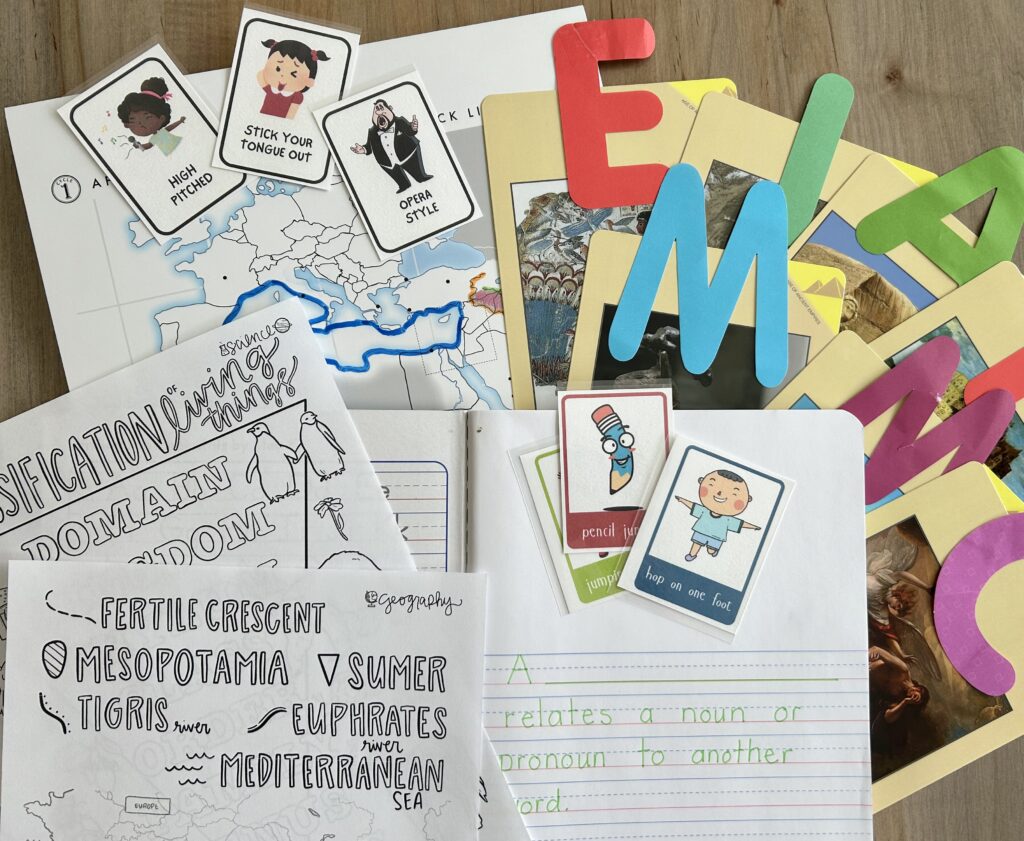 Cycle 1 Week 1 Tutor Ideas for Classical Homeschooling - Devoted to Littles