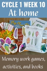 Cycle 1 Week 10 At Home Activities for Classical Homeschooling ...