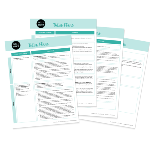 Cycle 1 Week 14 Tutor Plans for Classical Homeschooling - Devoted to ...