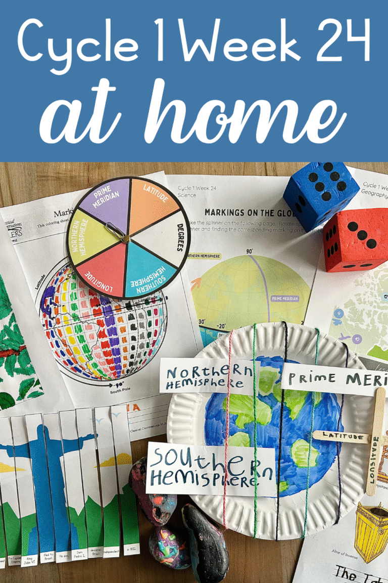 Cycle 1 Week 24 At Home Activities for Classical Homeschooling ...