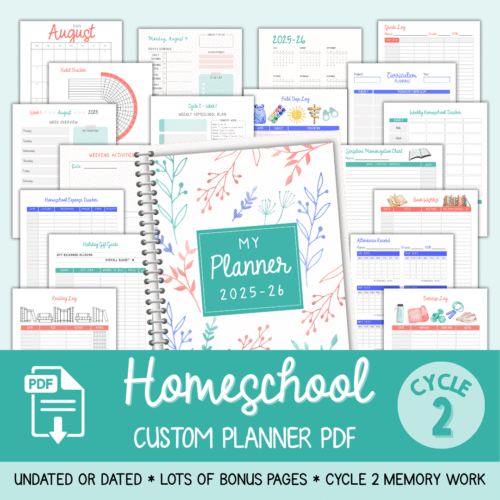 Homeschool Essentials + New Cycle 2 Planner - Devoted to Littles