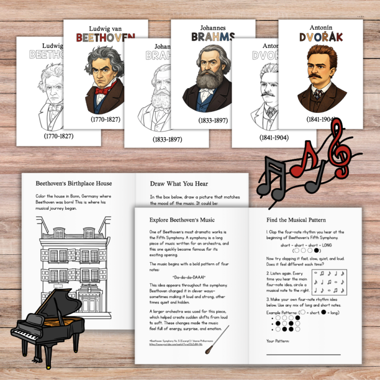 Homeschool Music: Fun Composer Activities & Orchestra Games - Devoted ...
